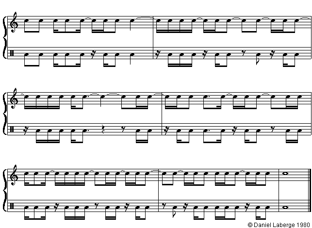 Rhythm exercise 4-3s swing - "Rhythm explained" by Daniel Laberge